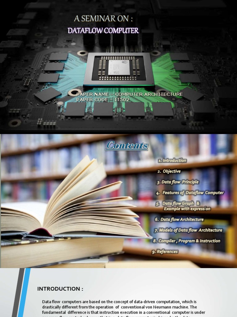 Dataflow Computer: A Seminar On | PDF | Computer Science | Electronics