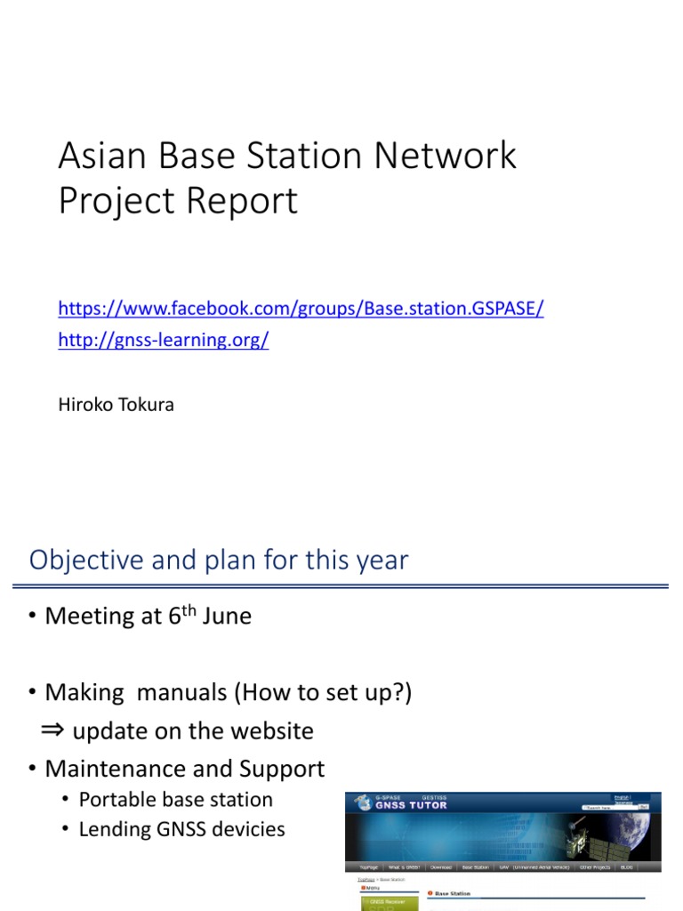 Project Report: Asian Base Station Network - Settings for Base Stations ...