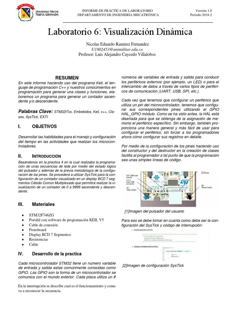 Lab 6 | PDF | Microcontrolador | C