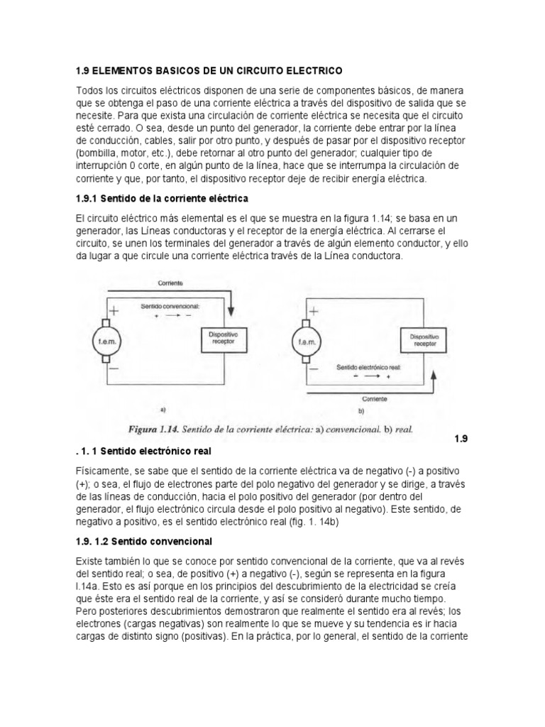 Elementos Basico | PDF | Corriente eléctrica | Generador eléctrico
