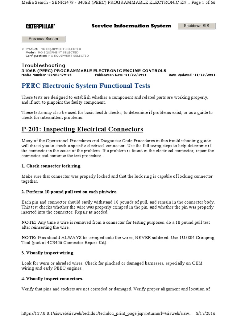 PEEC Electronic System Functional Tests | PDF | Electrical Connector ...