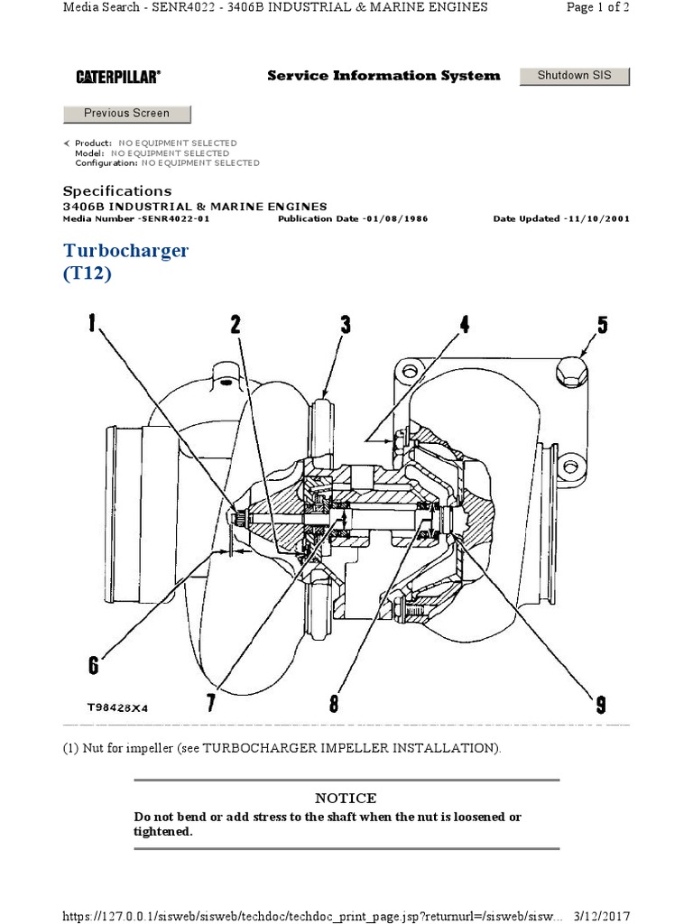 Turbocharger T12 Specifications Pdf