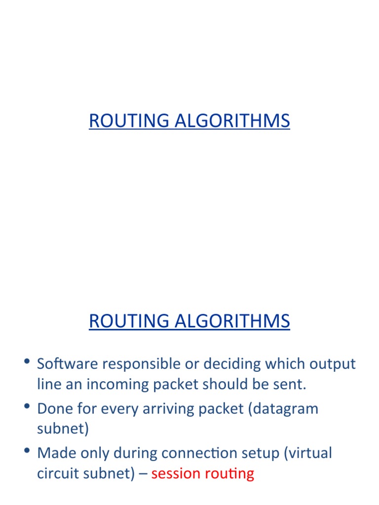 2 RoutingAlgorithms | PDF | Routing | Network Layer Protocols