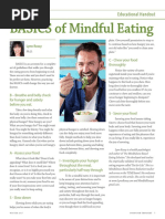 Script Mindful Eating | PDF | Mouth | Senses