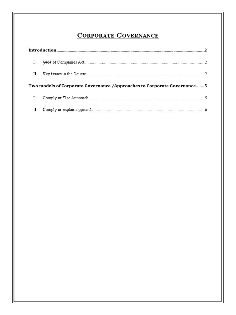 Corporate Governance Notes | PDF | Trust Law | Audit