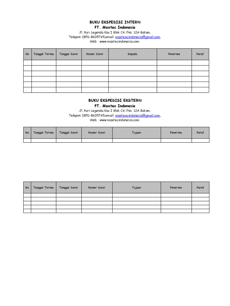 Buku Ekspedisi | PDF