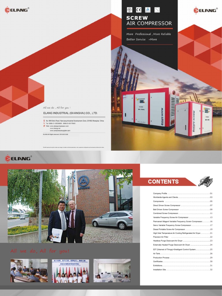 Screw Air Compressor | PDF | Energy Technology | Gas Technologies