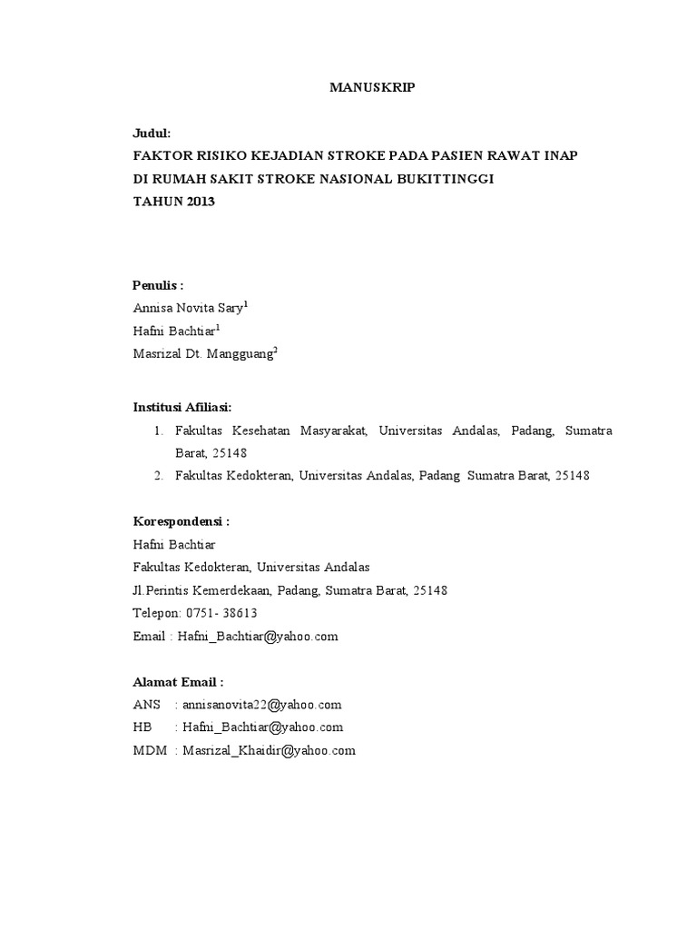 MANUSKRIP Annisa Novita Sary | PDF