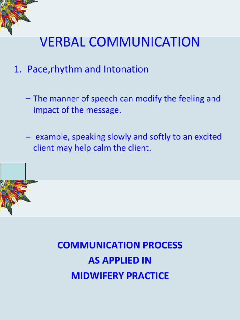 Key Elements of Effective Verbal Communication in Midwifery Practice ...