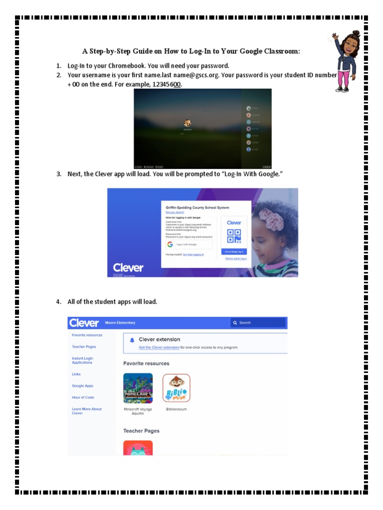 A Step-by-Step Guide On How To Log-In To Your Google Classroom | PDF