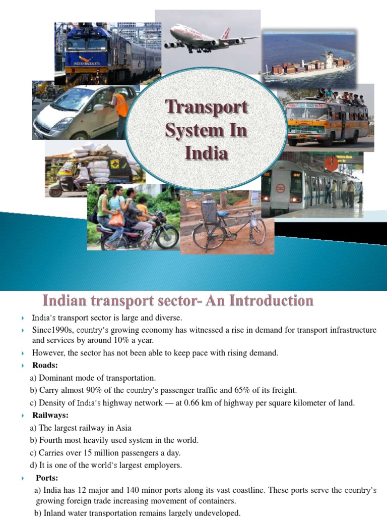 Transport System in India | Download Free PDF | Rail Transport | Transport