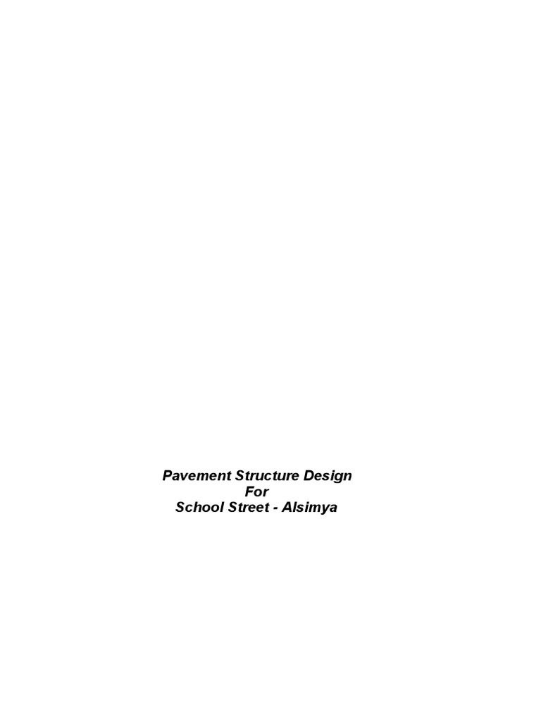 Pavement Design Report-Deir Sammit | PDF | Road | Road Surface