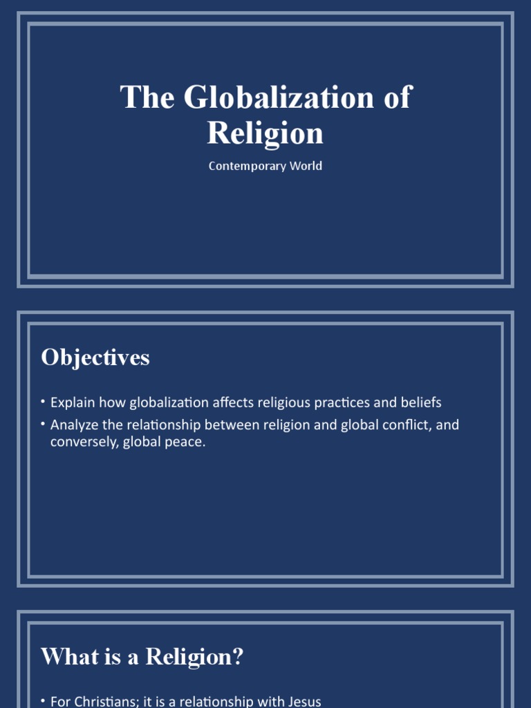 The Globalization of Religion: Contemporary World | PDF | Globalization ...