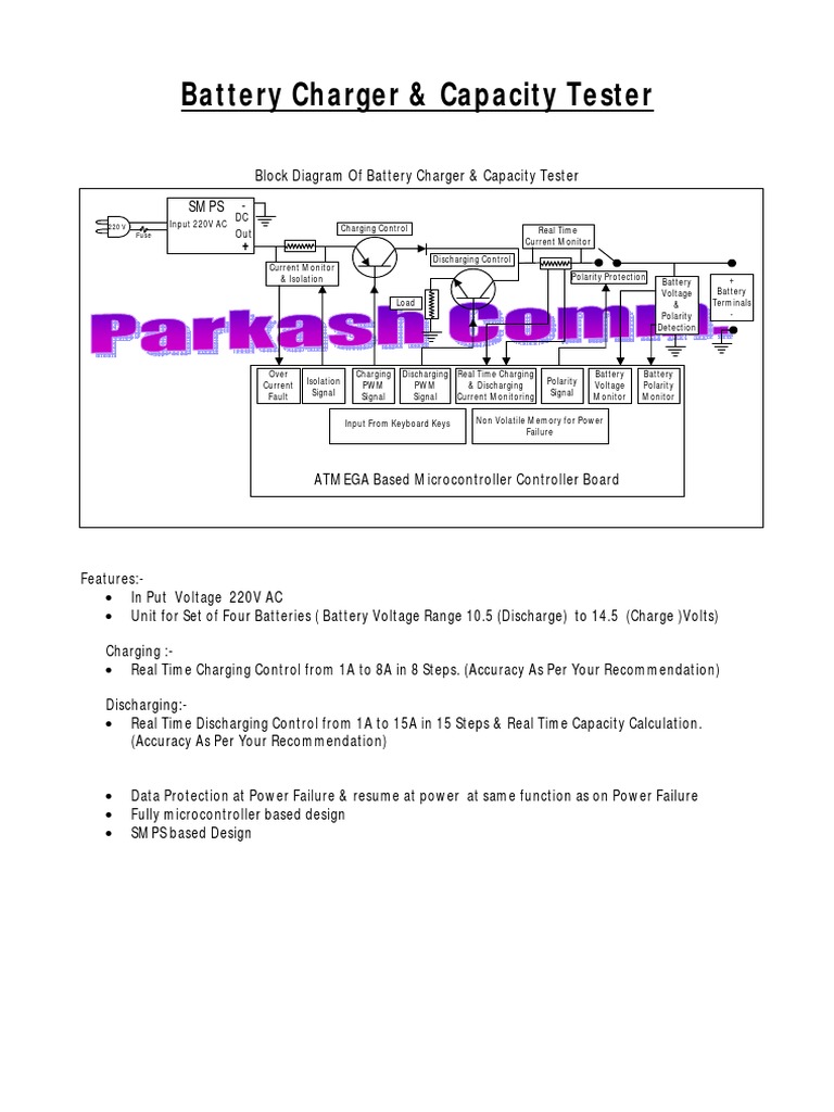 Bct-Feature and Block Diagram | PDF | Battery Charger | Electrical ...