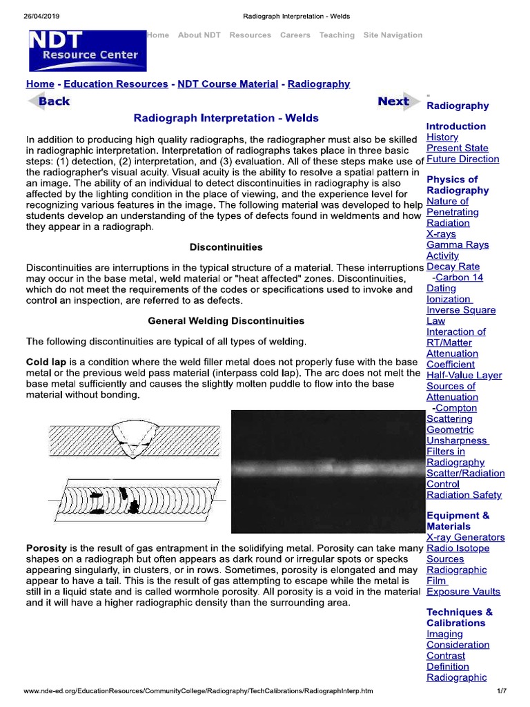 NDT Resource RTFI PDF | PDF