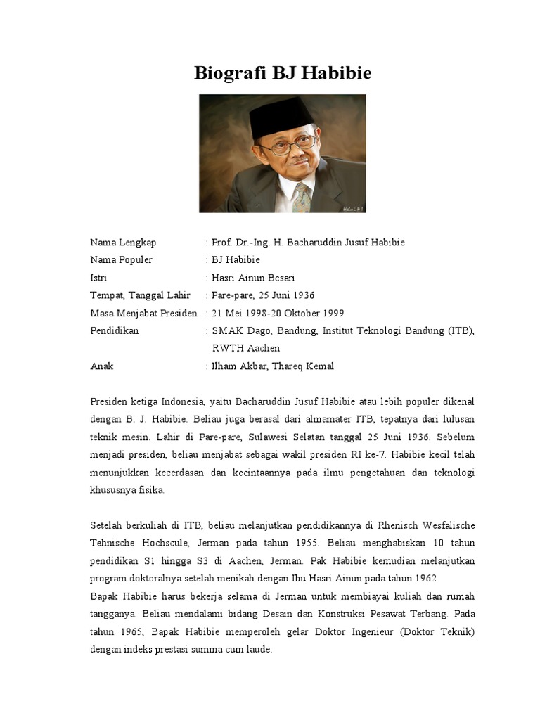 Biografi BJ Habibie | PDF