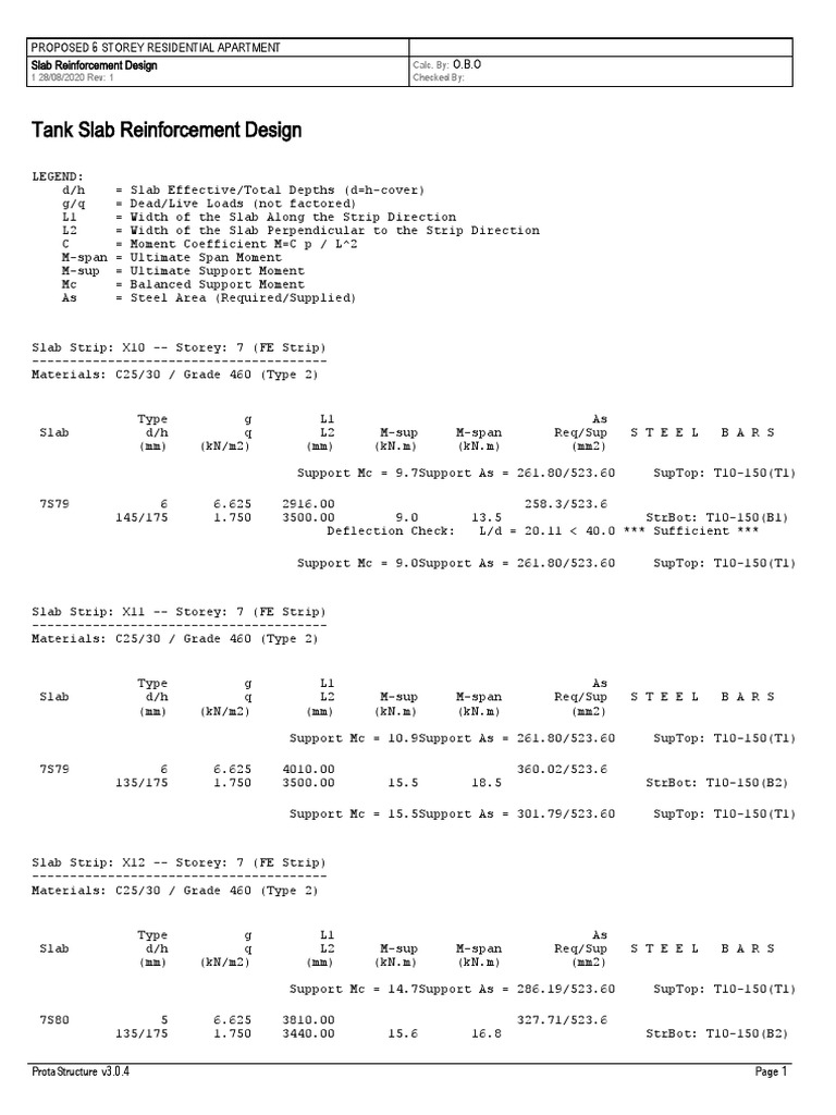 Tank Slab Design | PDF | Civil Engineering | Structural Engineering