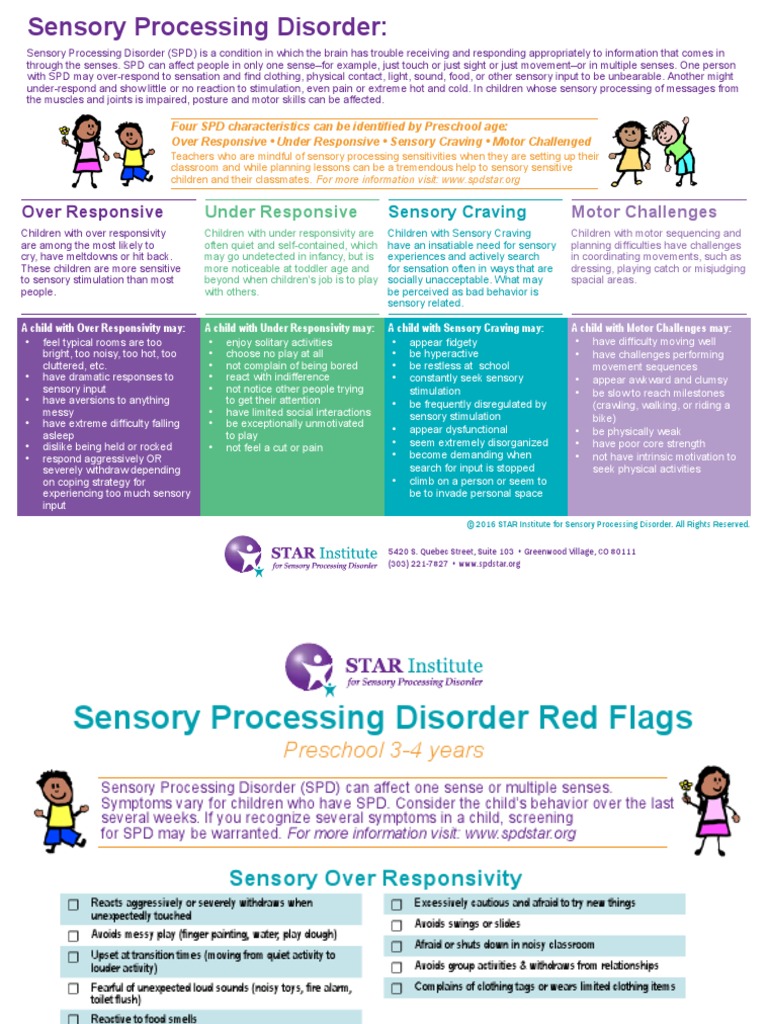 Preschool Sensory Resource - 0 | PDF | Sensory Processing Disorder ...