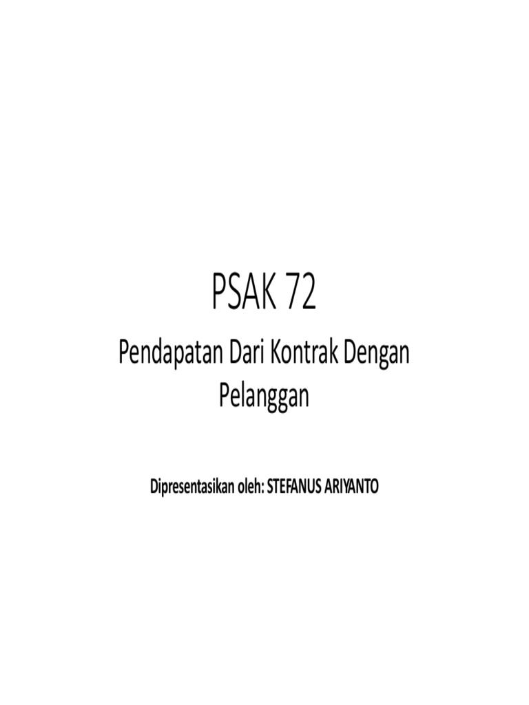 Materi PSAK 72 | PDF