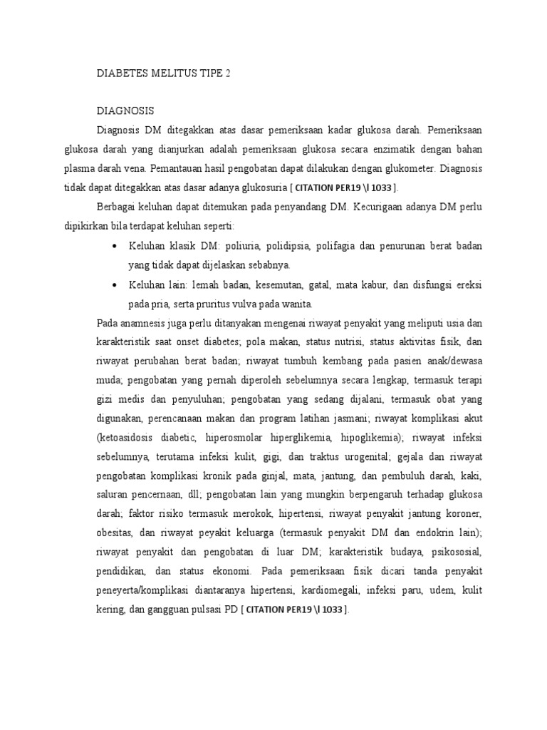 Diagnosis-Komplikasi DM | PDF