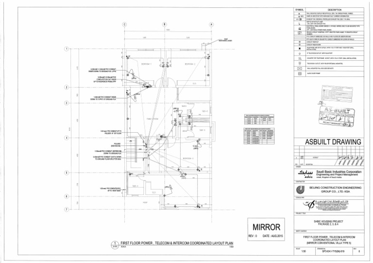 Type 5 019 First Floor Power, Telecom & Intercom Coordinated Layout ...
