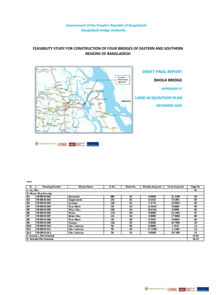 Appendix - F1 - Final LAP Bhola | PDF | Civil Engineering | Transport