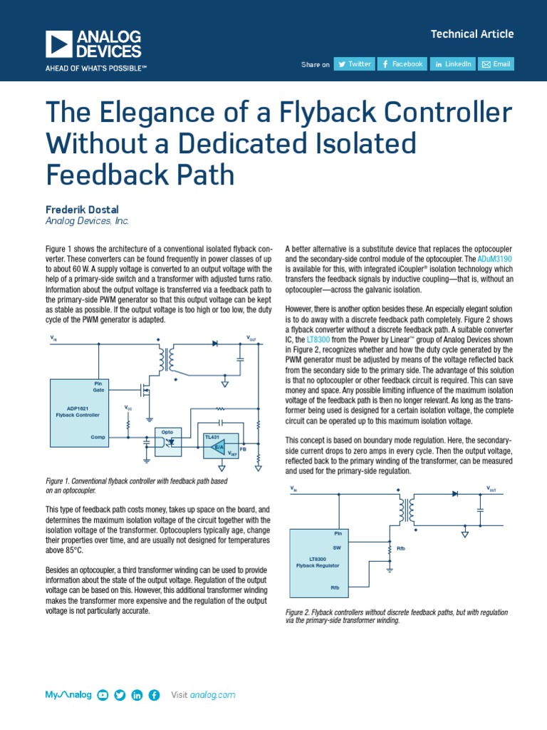 The Elegance of A Flyback Controller Without A Dedicated Isolated ...