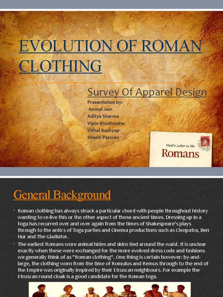 Roman Clothing: History and Influence | PDF | Dress | Clothing