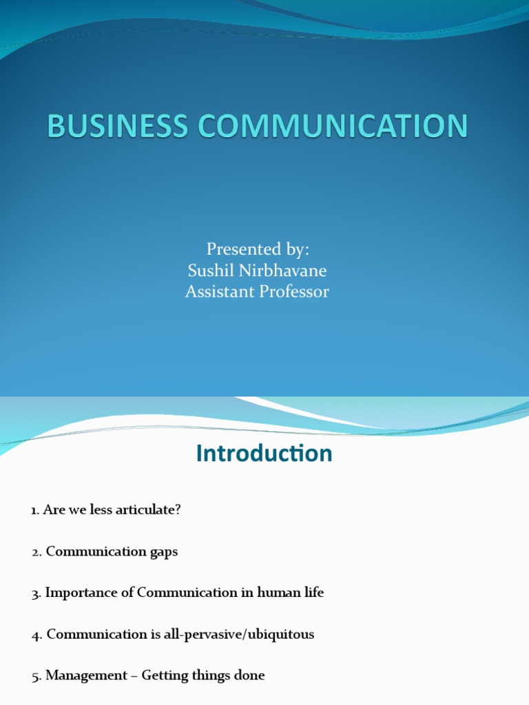 Essentials of Effective Business Communication | PDF | Attitude ...