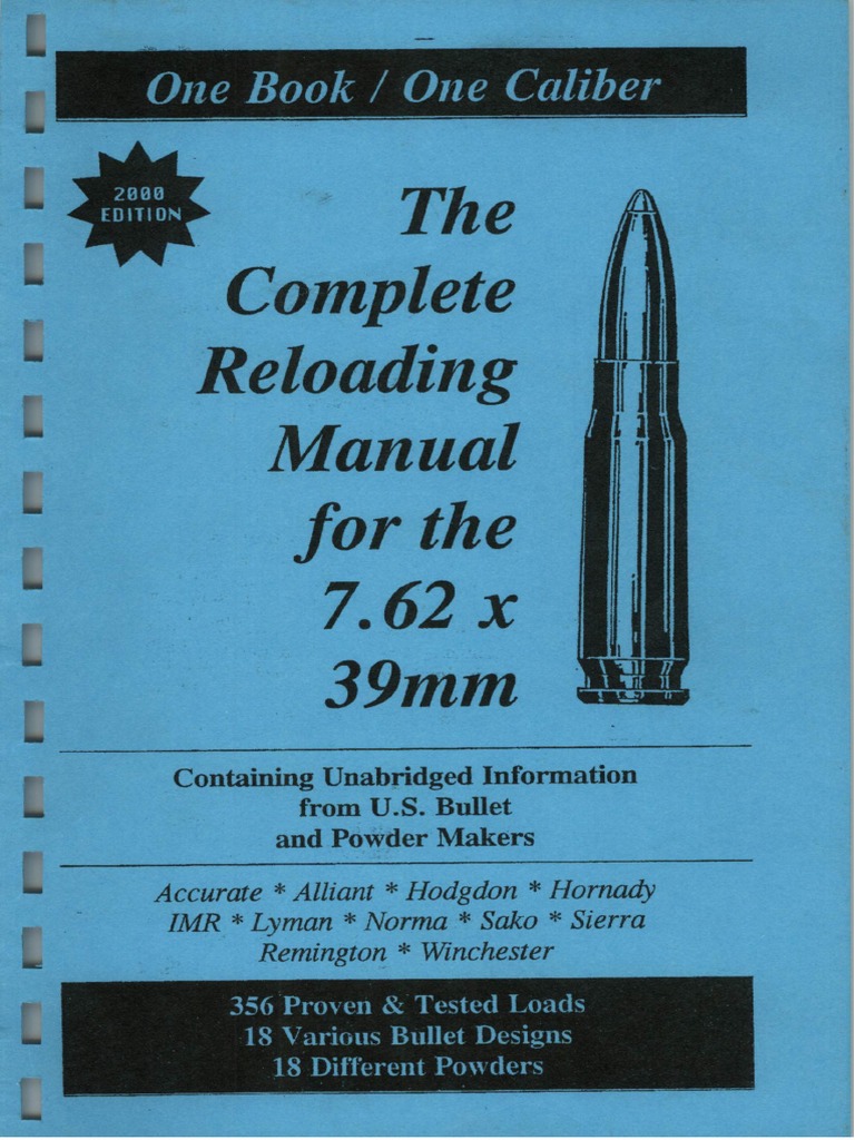 Complete Reloading Manual For The 7.62x39 PDF | PDF