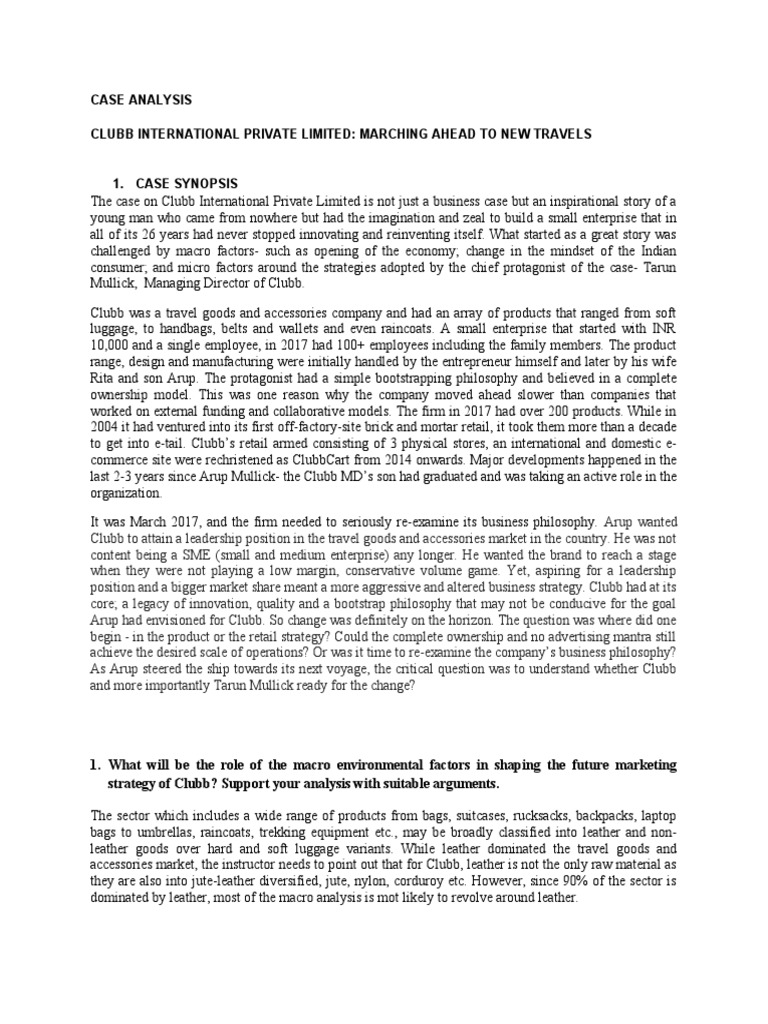 Clubb Case Analysis Solution File | PDF | Retail | Brand Clubb Case Analysis Solution File | PDF | Retail | Brand