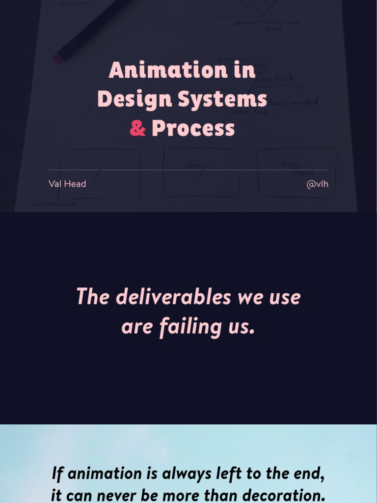Animation in Design Systems Process: Val Head @VLH | PDF | Animation ...