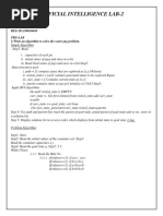 BAD402 Artificial Intelligence LAB MANUAL | PDF | Computer Programming | Theoretical Computer ...