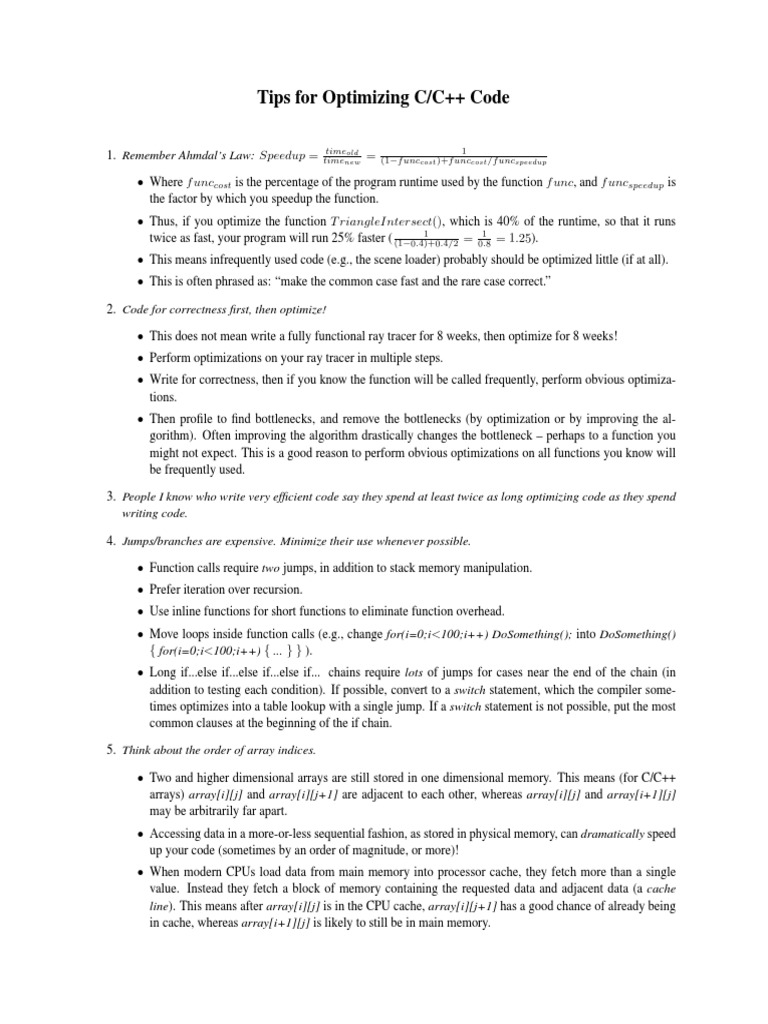 Tips For Optimize Pdf Subroutine Array Data Structure