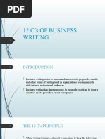 Characteristics of A Business Letter | PDF | Paragraph | Thought