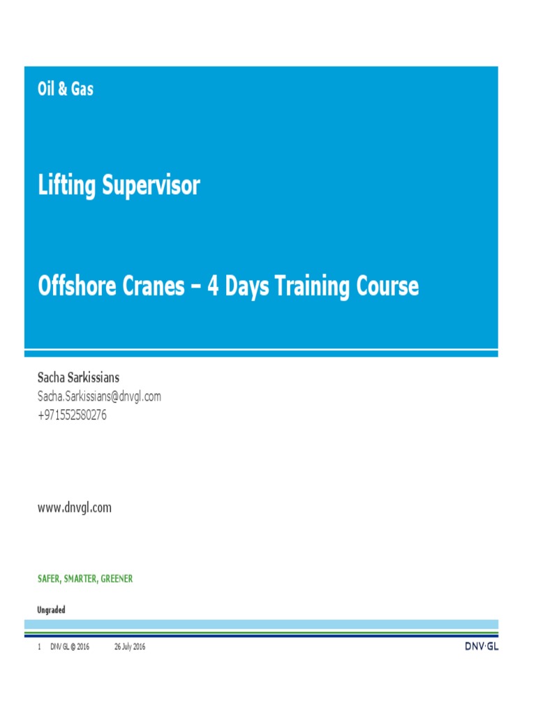 Lifting Supervisor PDF | PDF | Crane (Machine) | Manufactured Goods