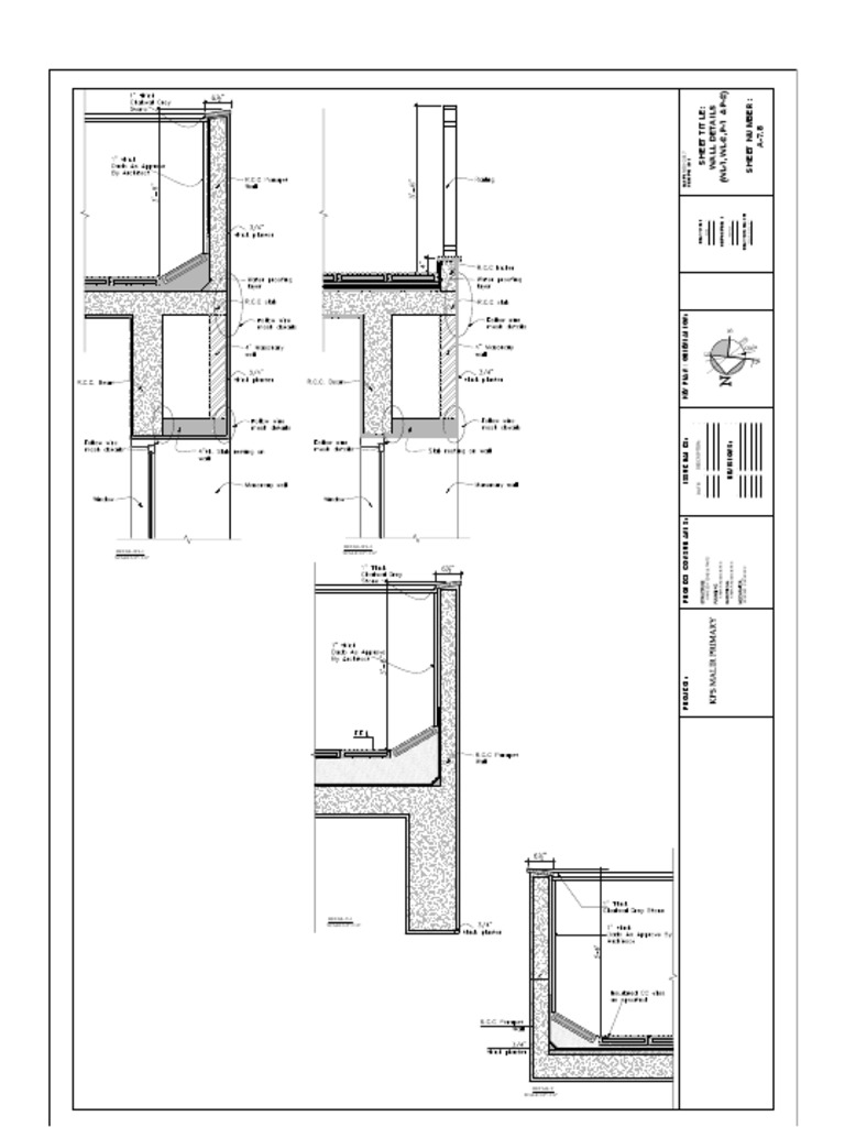 Wall Details for KPS Malir Project | PDF