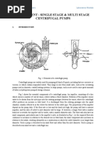 Centrifugal Pump Final Lab Report | PDF | Pump | Fluid Dynamics