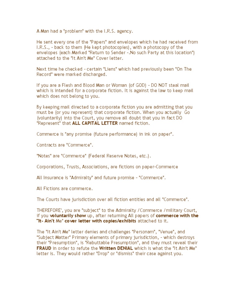 A Man Had A | PDF