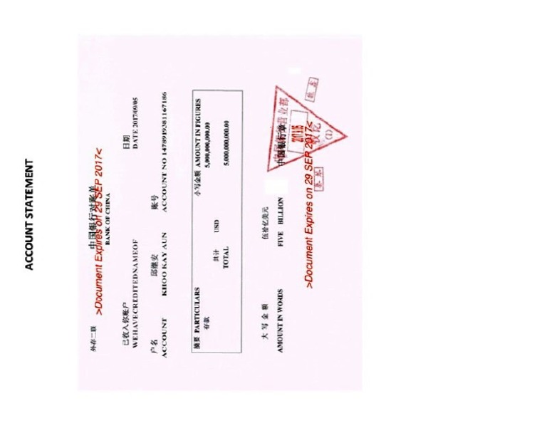 BOC Account Statement | PDF