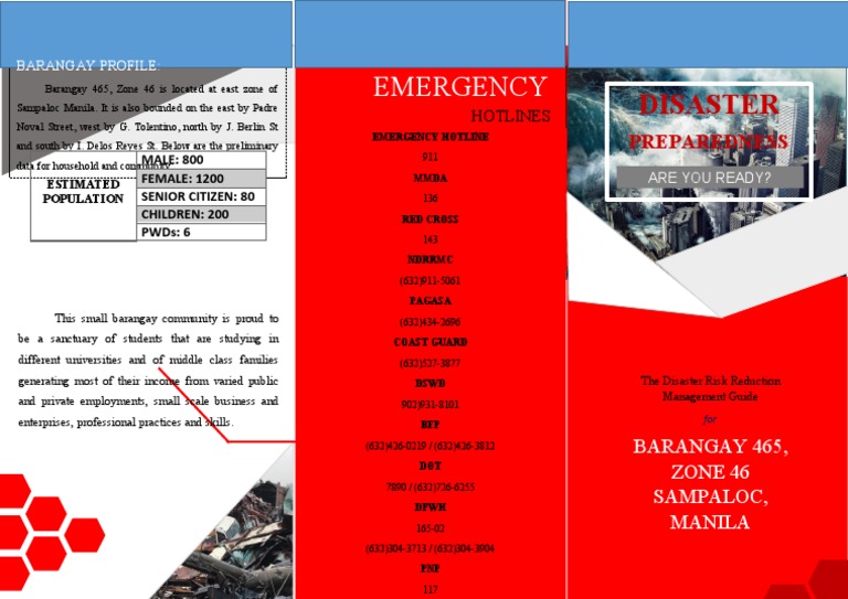 Brochure Disaster | PDF | Government | Disaster And Accident