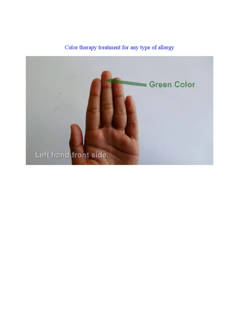 Allergy Color Therapy Treatment Guide | PDF