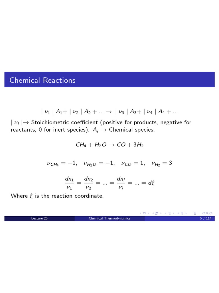 Reactive Systems | PDF | Stoichiometry | Chemical Equilibrium