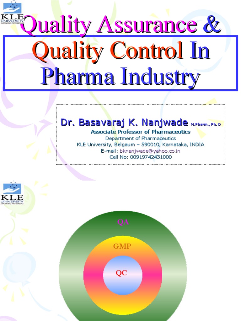 Quality Assurance in Pharma Industry | PDF | Quality Assurance | Chemistry