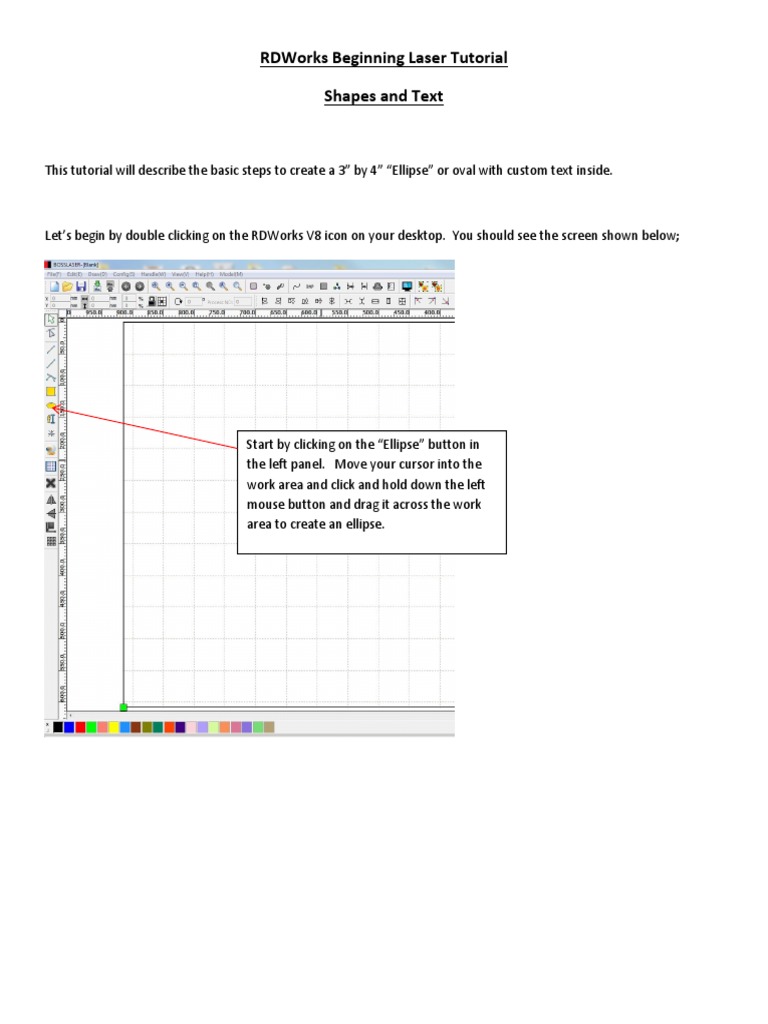 Rdworks Beginning Laser Tutorial | PDF | Button (Computing) | Double Click