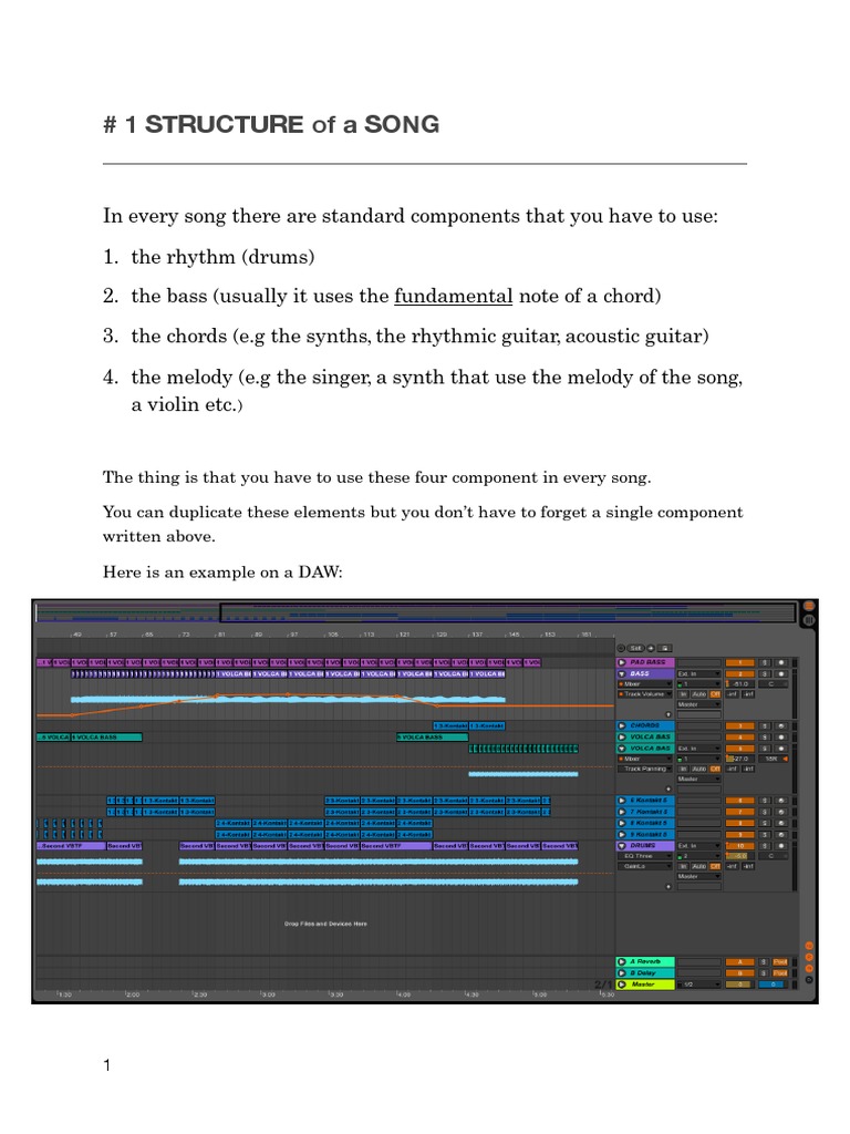 #1 Structure of A Song | PDF