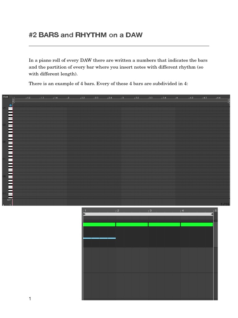 #2 Bars and Rhythm On DAW | PDF