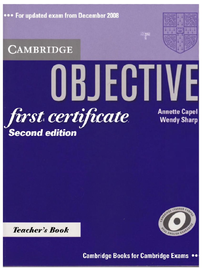 Cambridge Objective First Certificate Te PDF | PDF