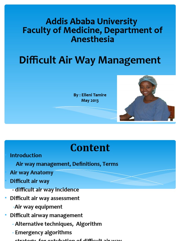 Managing The Difficult Airway A Comprehensive Guide To Assessment