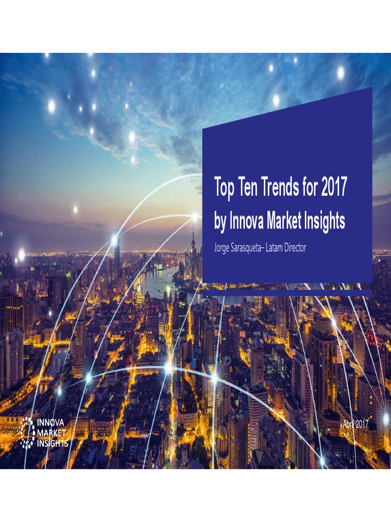 Top 10 Trends 2017 Innova Market Insights | PDF | Drink | Foods